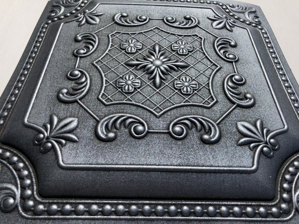 Ceiling Tiles Super Store - 20"x20" Princess Antique Silver Ceiling Tiles